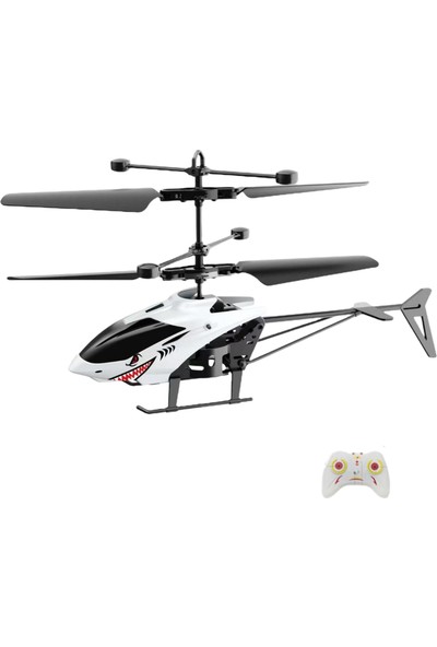 Rc Indüksiyon Helikopter Oyuncak 2ch Stabilite Düşmeye Dayanıklı Erkek Erkek Köpekbalığı (Yurt Dışından)