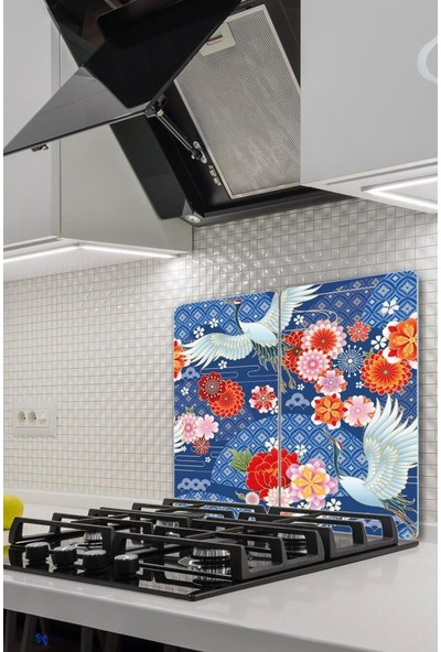 Saban 2' Li 40X52 cm Model 15 Desenli Cam Kesim Tablası ve Ocak Koruyucu Saban 2' Li 40X52 cm Model 15 Desenli Cam Kesim Tablası ve Ocak Koruyucu