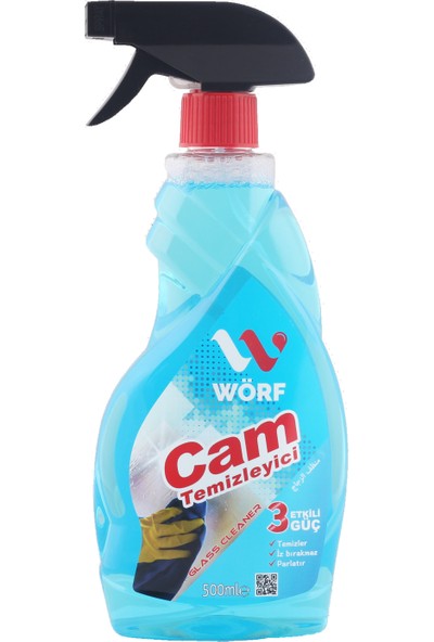 Wörf Cam Temizleyici Parfü mlü Sprey 500 ml Wörf Cam Temizleyici Parfü mlü Sprey 500 ml