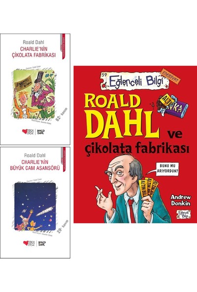 Charlie'nin Çikolata Fabrikası 3 Kitap Set - Roald Dahl
