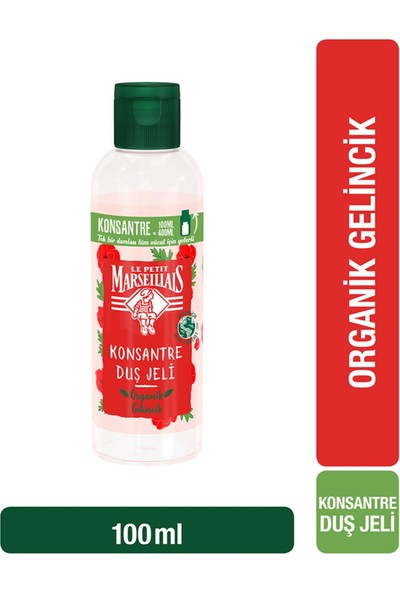 Le Petit Marseillais Organik Gelincik Konsantre Duş Jeli 100 ml