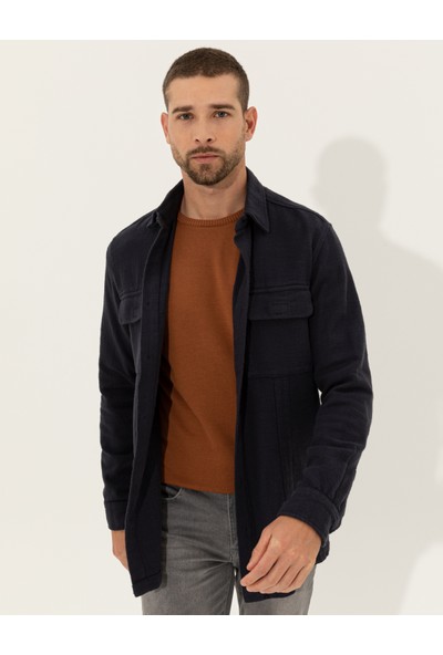 Pierre Cardin Lacivert Regular Fit Gömlek 50248524-VR033