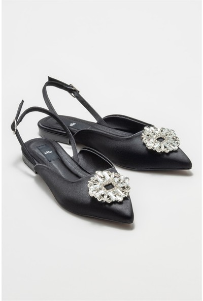 Elle Shoes Siyah Kadın Babet