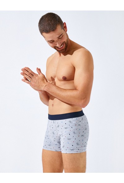 Koton Baskılı Basic Regular Boxer