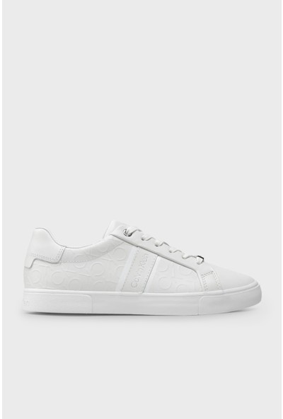 Calvin Klein Logolu Deri Sneaker Ayakkabı Bayan Ayakkabı HW0HW00801 0k4