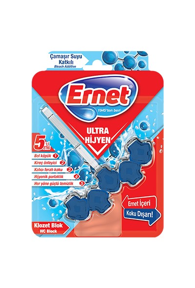 Ernet Ultra Hijyen Klozet Blok Çamaşır Suyu Katkılı 50 gr