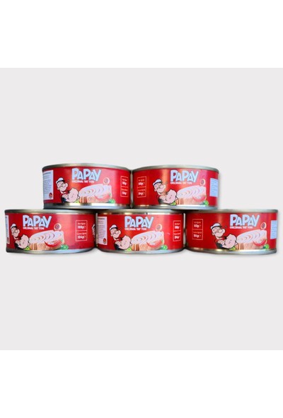 Papay Acılı Ton Balığı Konserveri 5 x 160 gr