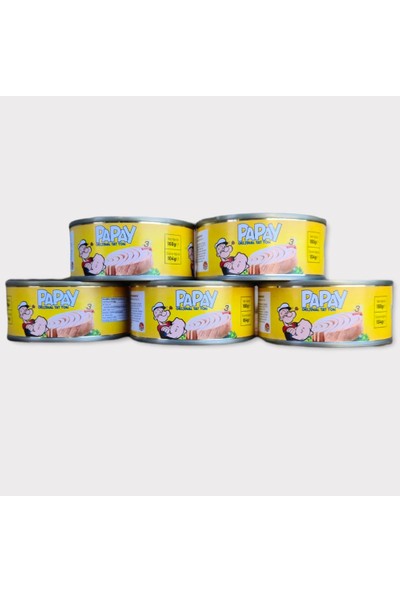Papay Ay Çiçekyağı Ton Balığı Konserveri 5 x 160 gr