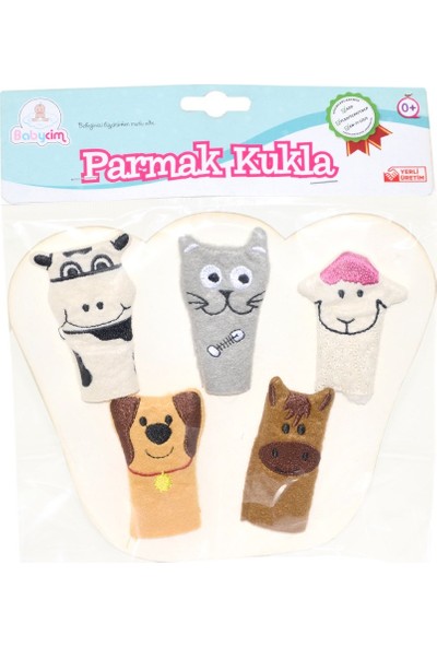 Babycim Çiftlik Hayvanları Parmak Kukla 5'li -Birlik Babycim Çiftlik Hayvanları Parmak Kukla 5'li -Birlik