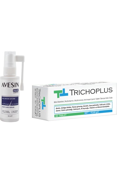 Avesin Serum ve Trichoplus Tablet Set