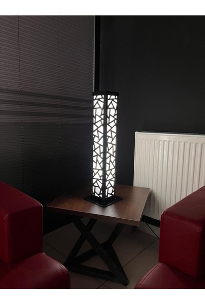 Miray Kompozit Paslanmaz Iç ve Dış Mekan Dekoratif Armatür Aydınlatma Antrasit Kasa Beyaz Renk 40 cm