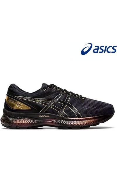 Asics Erkek Ayakkabı GEL-NIMBUS22 Sneakers 1011A779-001 Siyah Altın (Yurt Dışından)
