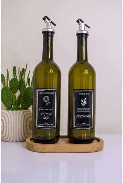 Sezy Amber Cam Şişe 2'li 750 ml Yağdanlık Zeytinyağı ve Sıvıyağı Sezy Amber Cam Şişe 2'li 750 ml Yağdanlık Zeytinyağı ve Sıvıyağı