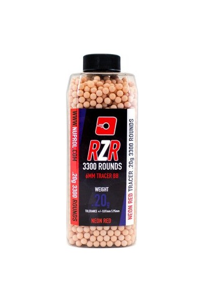 Nuprol Rzr 0.20G Red Tracer Airsoft Bb 3300 Adet Nuprol Rzr 0.20G Red Tracer Airsoft Bb 3300 Adet
