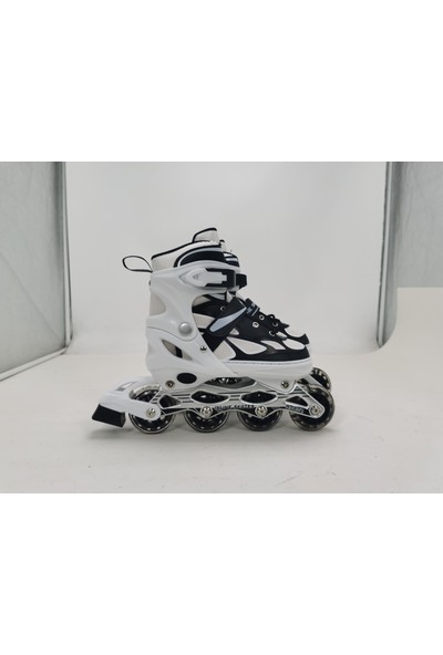 Vadi Çift Sıra Alüminyum Gövdeli Işıklı Silikon Teker Ayarlanabilir Alıştırma Pateni Çanta Hediyeli Vadi Çift Sıra Alüminyum Gövdeli Işıklı Silikon Teker Ayarlanabilir Alıştırma Pateni Çanta Hediyeli