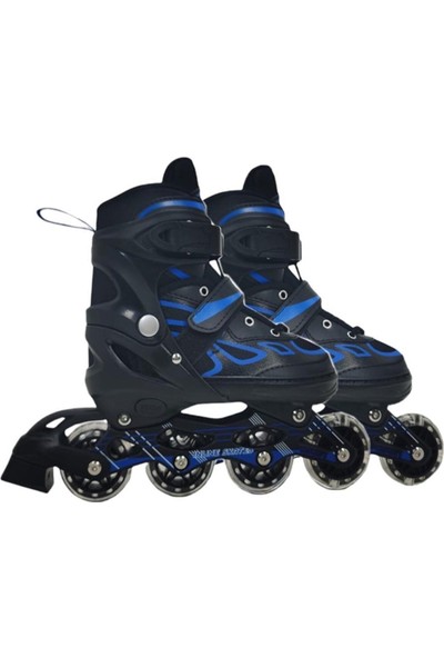 Vadi Çift Sıra Alüminyum Gövdeli Işıklı Silikon Teker Ayarlanabilir Alıştırma Pateni Çanta Hediyeli Vadi Çift Sıra Alüminyum Gövdeli Işıklı Silikon Teker Ayarlanabilir Alıştırma Pateni Çanta Hediyeli