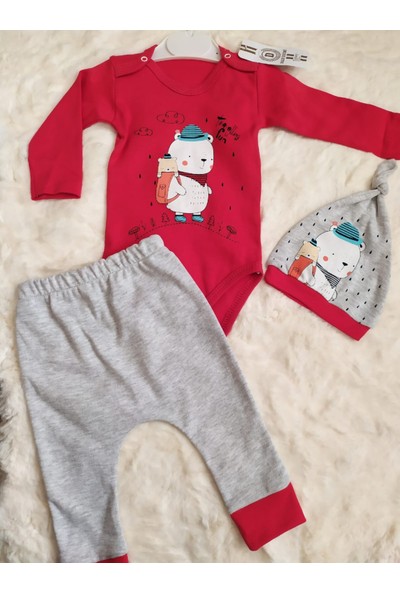 Pıtırcık Kardan Adam Desenli Zıbın Seti Pıtırcık Kardan Adam Desenli Zıbın Seti