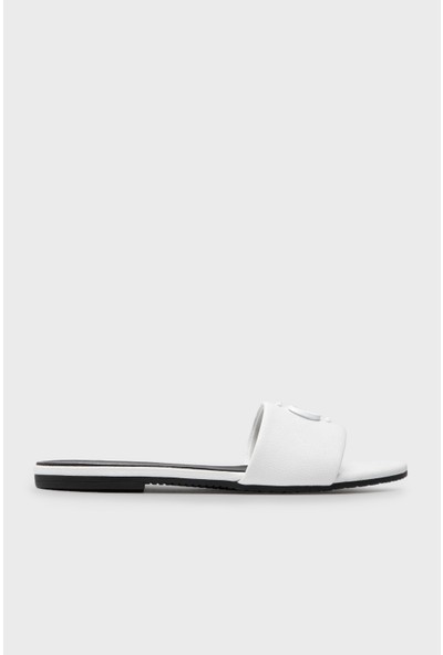 Calvin Klein Logolu Hakiki Deri Terlik Bayan Terlik YW0YW00543 Yaf Calvin Klein Logolu Hakiki Deri Terlik Bayan Terlik YW0YW00543 Yaf