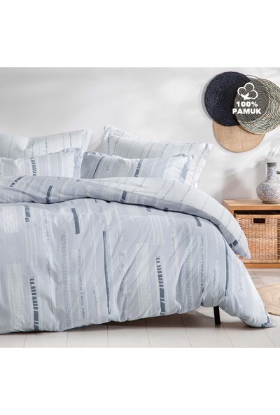 Yataş Bedding Bennett Ranforce Tek Kişilik Nevresim Takımı - Mavi