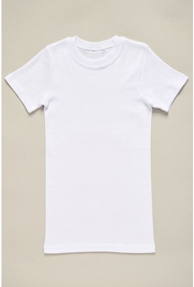 Arma Yıldız Erkek Çocuk Beyaz O Yaka Fanila 6'lı Paket