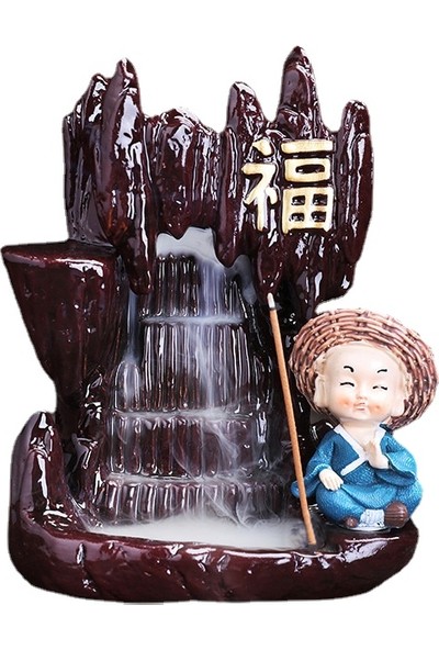 Douler Geri Akış Tütsü Seramik Ev Tütsü Küçük Keşiş Yaratıcı Sandal Ağacı Agarwood Tütsü (Yurt Dışından)