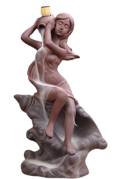 Douler Mor Kum Geri Akış Tütsü Kabuklu Kadın Tütsü Retro Seramik Tütsü Yol Ev Dekorasyon (Yurt Dışından) Douler Mor Kum Geri Akış Tütsü Kabuklu Kadın Tütsü Retro Seramik Tütsü Yol Ev Dekorasyon (Yurt Dışından)