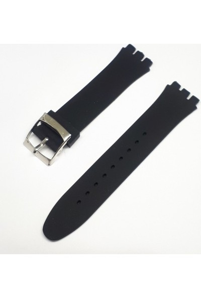 Atasaat 19MM Swatch Uyumlu Siyah Slikon Saat Kordonu Atasaat 19MM Swatch Uyumlu Siyah Slikon Saat Kordonu