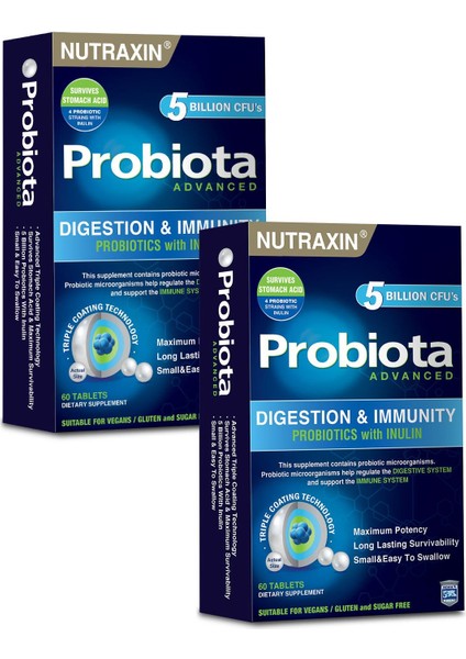 Nutraxin Vitals Probiota Özel Probiyotik Desteği 60 Tablet 2 Fiyatı