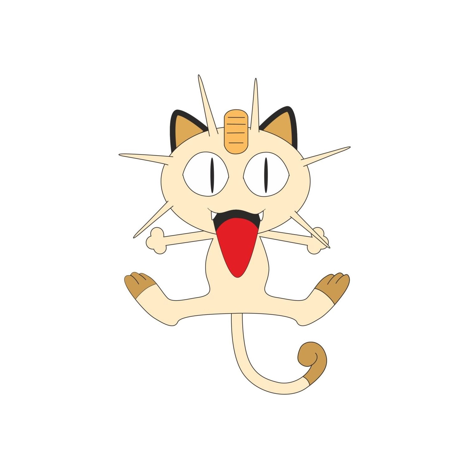 Sticker Master Pokemon Meowth Sticker Oto Motor Pc Etiket Fiyatı