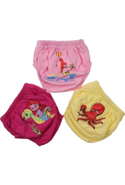 Story Baby Kız Bebek Sevimli 3'Lü Alıştırma Külodu (Pembe) Kırmızı Yunuslu Story Baby Kız Bebek Sevimli 3'Lü Alıştırma Külodu (Pembe) Kırmızı Yunuslu