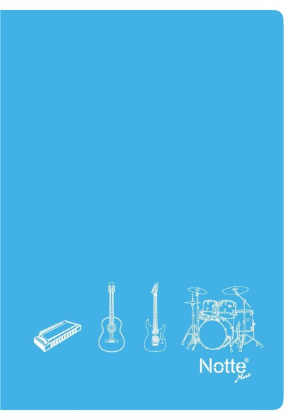 Notte Müzik Defteri A4 Pp 40 Yp. 10-138