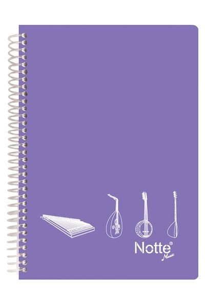 Notte Müzik Defteri A4 Spr. 40 Yp. 30-140