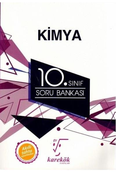 Karekök Yayınları 10.Sınıf Kimya Soru Bankası