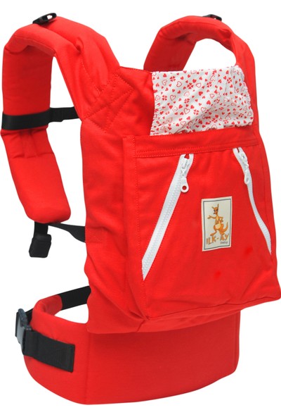İlk-Ay Baby Ergonomik Kanguru Kırmızı 3 Ay - 4 Yaş