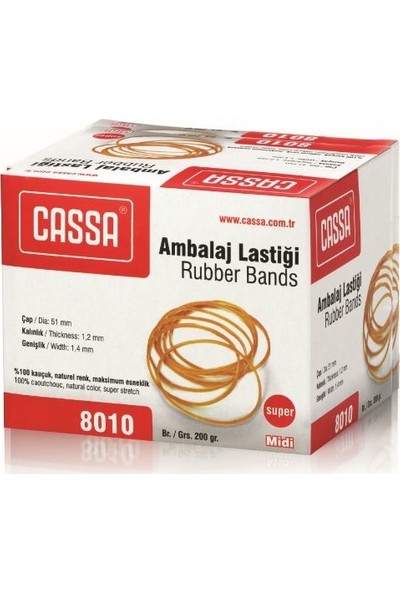 Cassa 8010 Ambalaj Lastiği 200Gr Midi Cassa 8010 Ambalaj Lastiği 200Gr Midi