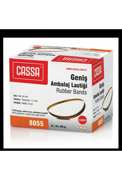 Cassa 8055 Ambalaj Lastiği Kauçuk 200Gr Geniş