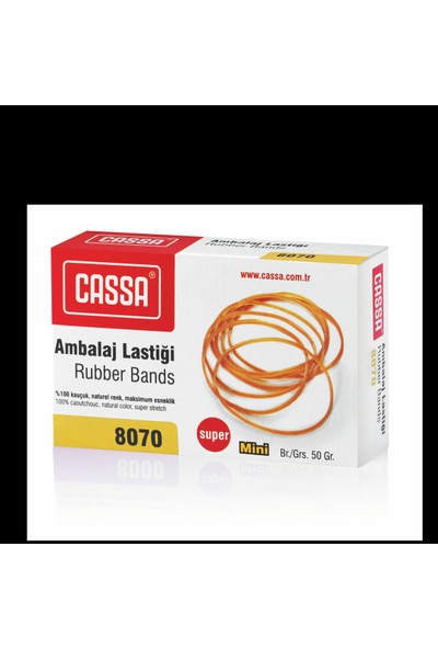 Cassa 8070 Ambalaj Lastiği Kauçuk 50Gr Mini Cassa 8070 Ambalaj Lastiği Kauçuk 50Gr Mini