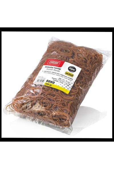 Cassa 8080 Ambalaj Lastiği Kauçuk 500Gr Mini Cassa 8080 Ambalaj Lastiği Kauçuk 500Gr Mini