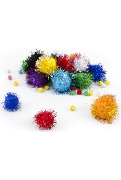 Lino RBZ-2055 Renkli SiMli Ponpon Karışık Ölçü 40'lı Lino RBZ-2055 Renkli SiMli Ponpon Karışık Ölçü 40'lı