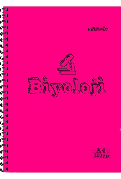 Mynote Bıyolojı Defteri A4 120 Yaprak Kareli Mynote Bıyolojı Defteri A4 120 Yaprak Kareli