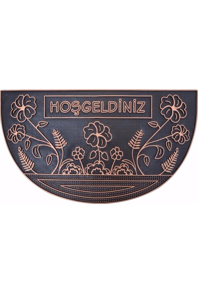 B'Home B'Home Sera Kapı Önü Paspas Yarımay Halısız 40x70 cm Bronz