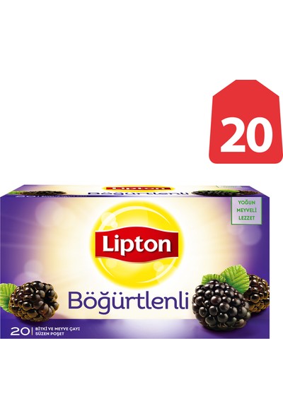 Lipton Bardak Poşet Meyve Çayı Böğürtlen 20'Li Lipton Bardak Poşet Meyve Çayı Böğürtlen 20'Li