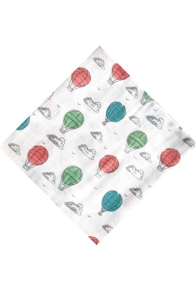 Mimiko Organik 120x120 Müslin Örtü+30x30 Mendil