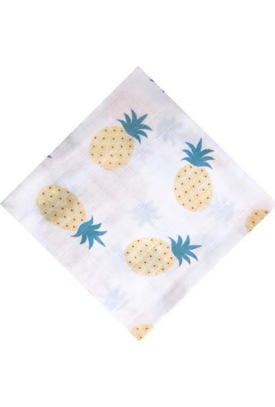 Mimiko Organik 120x120 Müslin Örtü+30x30 Mendil