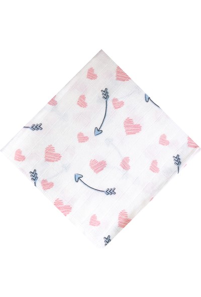 Mimiko Organik 120x120 Müslin Örtü+30x30 Mendil