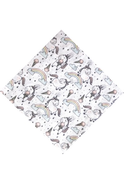 Mimiko Organik 120x120 Müslin Örtü+30x30 Mendil