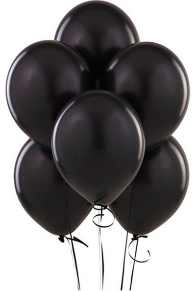 Baskısız Siyah Balon 10lu