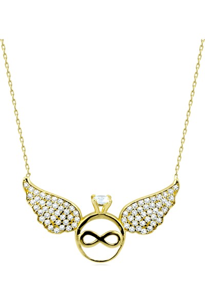 Lilarote Melek Tektaş Sonsuzluk Altın Kolye 14 Ayar Lilarote Melek Tektaş Sonsuzluk Altın Kolye 14 Ayar