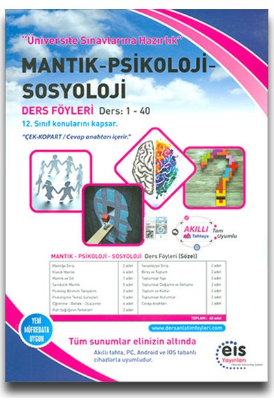 Eis Yks Mantık Psikoloji Sosyoloji Ders Föyleri (1-40)