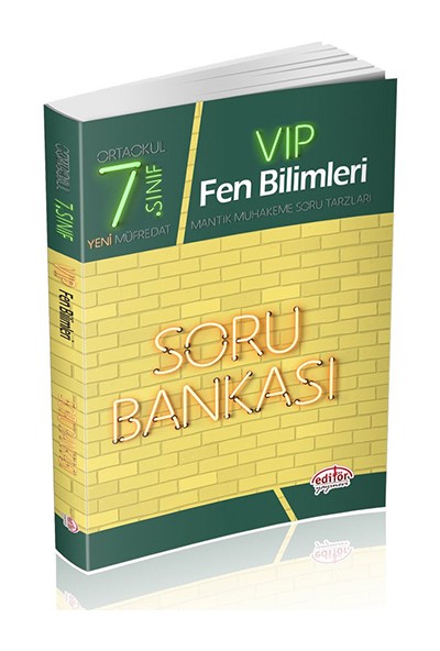 Editör Yayınları 7. Sınıf VIP Fen Bilimleri Soru Bankası